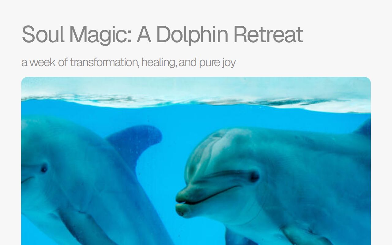 Soul Magic Dolphin Retreat